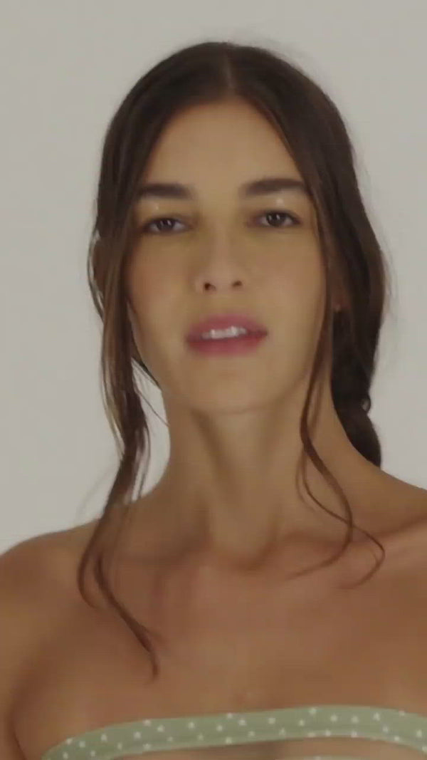 Alba Green Bandeau Bikini Top - HYPE BEACHWEAR | Bikini Land - bikiniland